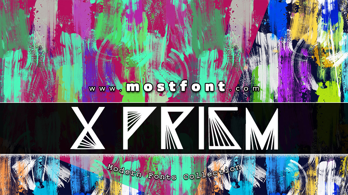 X PRISM Font by iel Cunha | mostfont.com