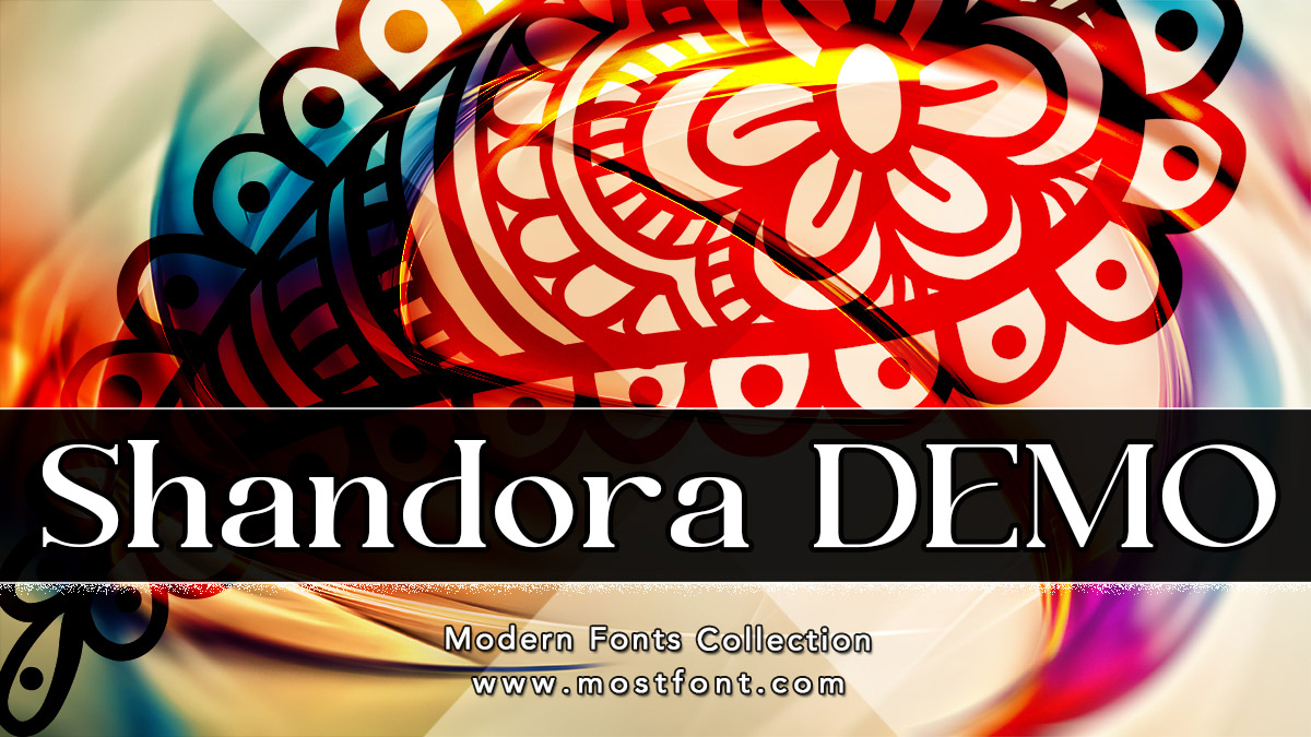 Shandora DEMO Font by vilogsign | mostfont.com