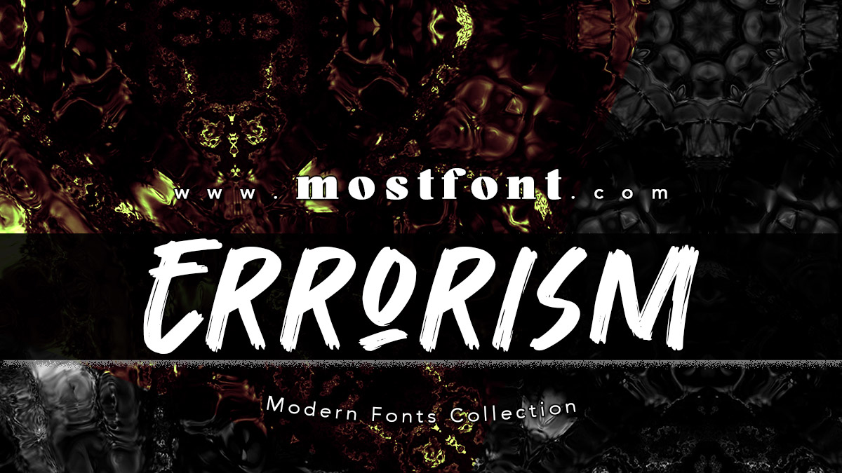 Errorism Font by Gassstype | mostfont.com