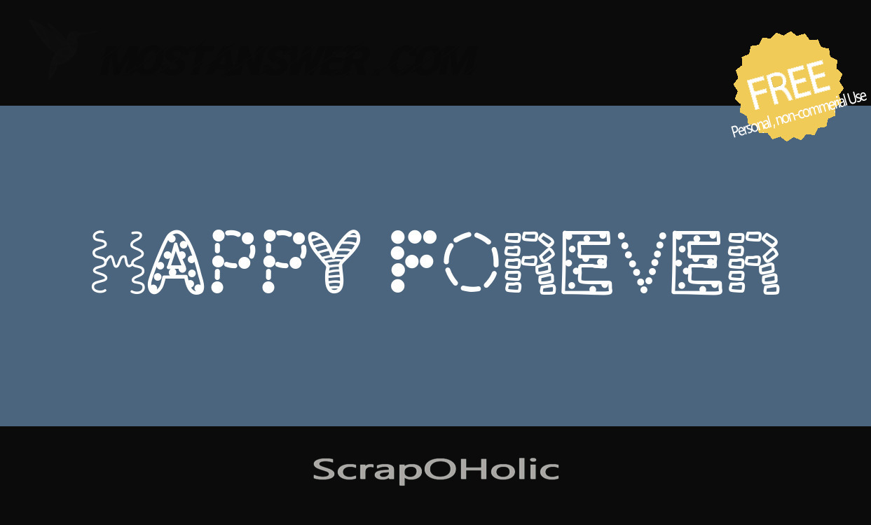 Scrap O Holic Font by Vanessa Bays | mostfont.com