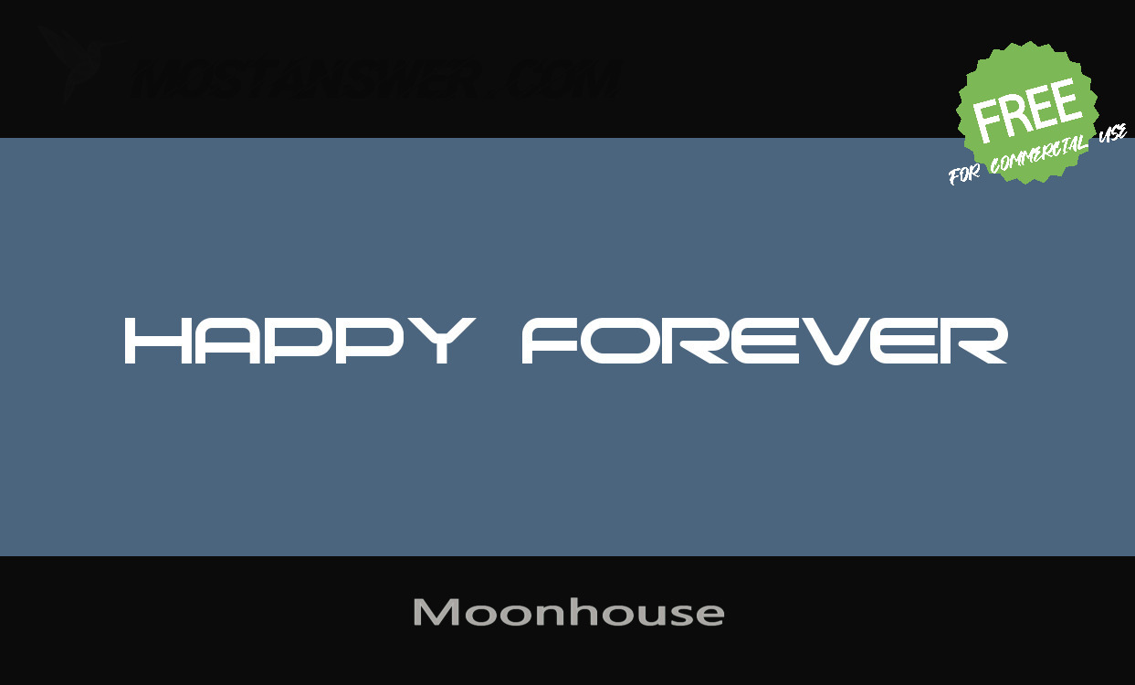 Moonhouse Font by NimaType | mostfont.com