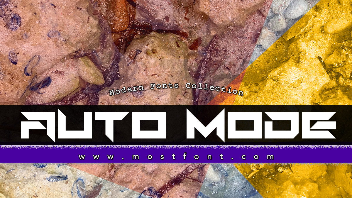 Auto Mode Font by EyeCone | mostfont.com