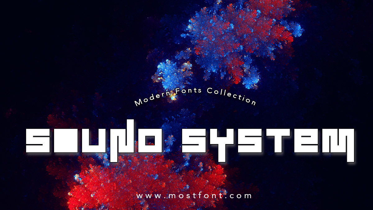 Sound System Font Typographic Design | mostfont.com