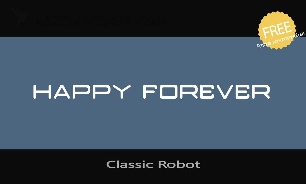 Classic Robot Font by Pixel Sagas | mostfont.com
