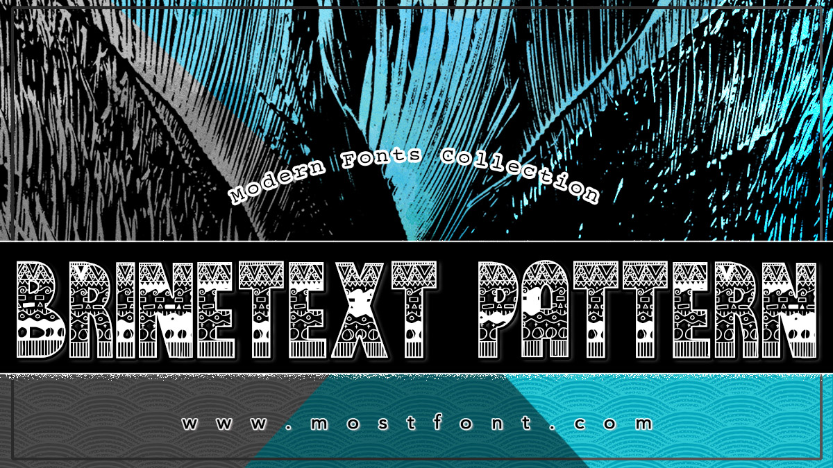 Brinetext Pattern Font by Skyhaven Fonts | mostfont.com