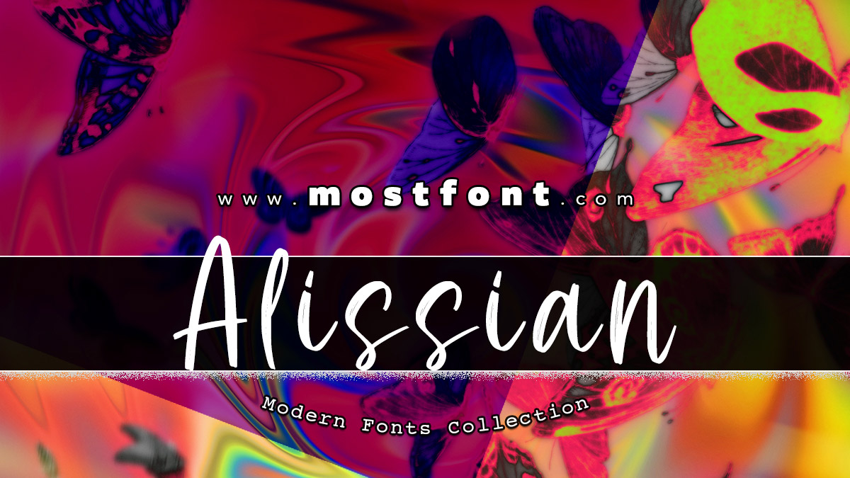 Alissian Font by Ditatype | mostfont.com