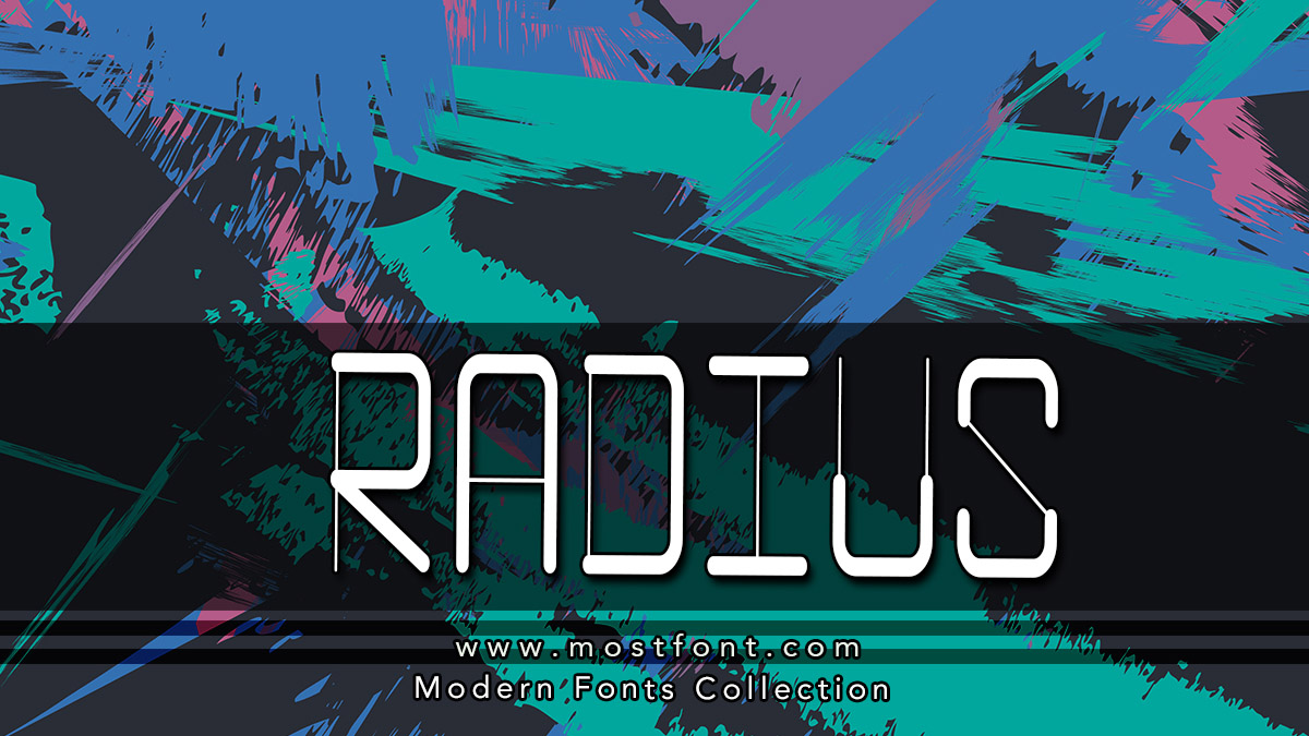 Radius Font by Carolina Bettencourt | mostfont.com
