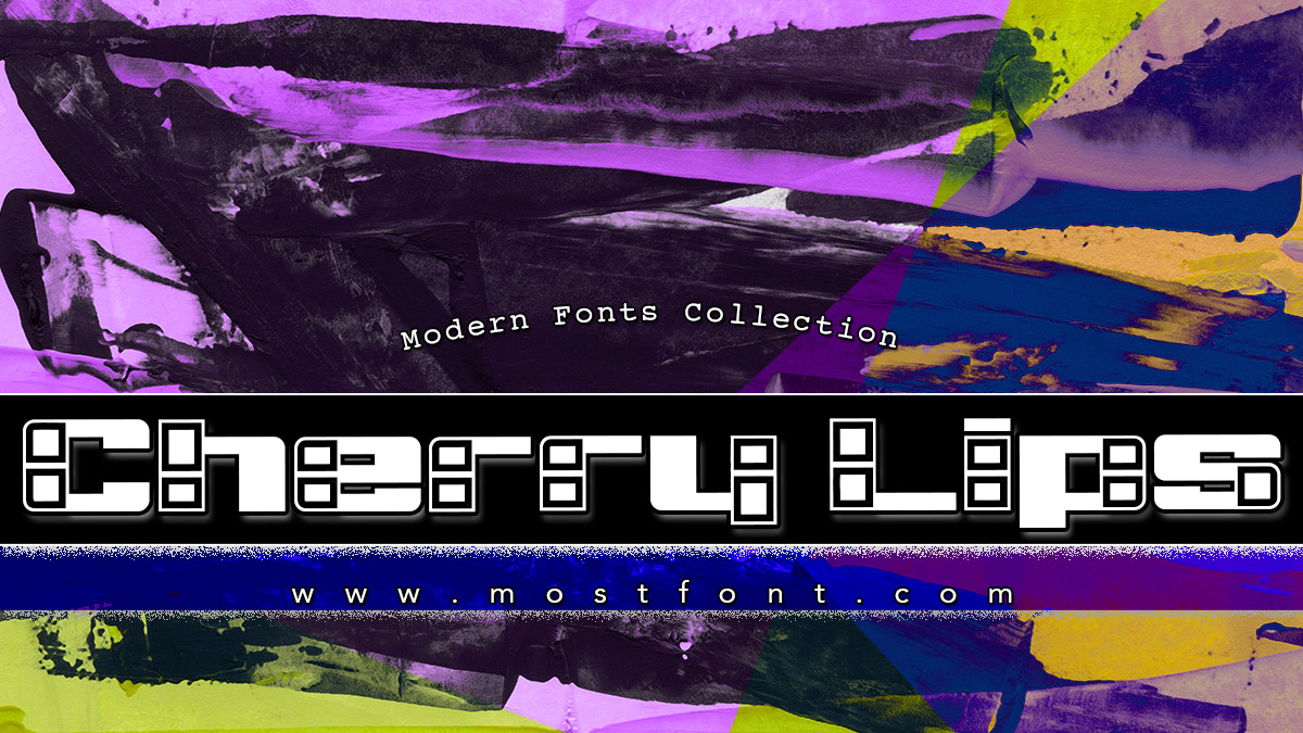 CherryLips Font by Vladimir Nikolic | mostfont.com