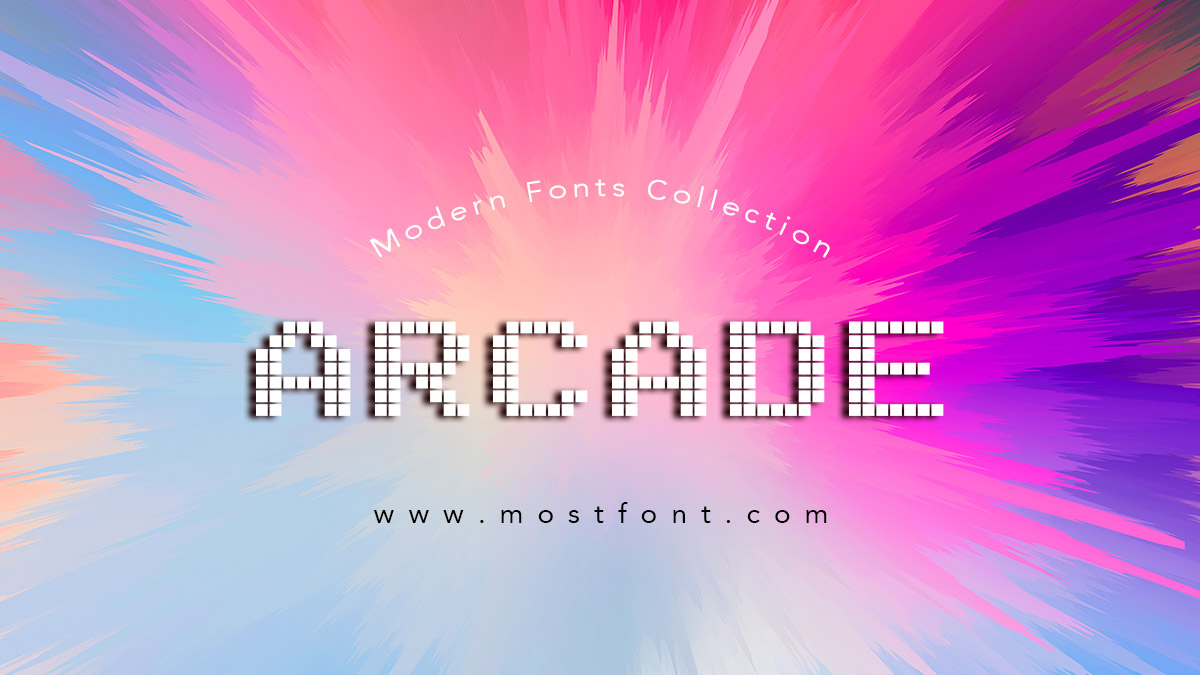 ARCADE Font by Pizzadude | mostfont.com