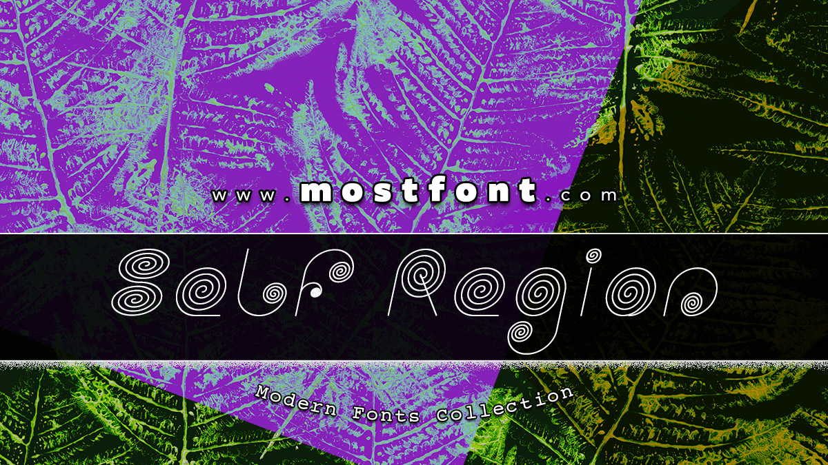 Self Region Font Typographic Design | mostfont.com