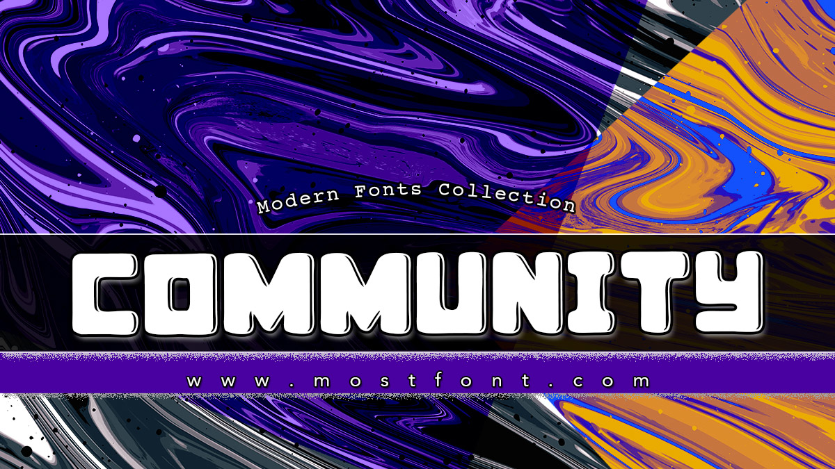 Community Font by Woodcutter | mostfont.com