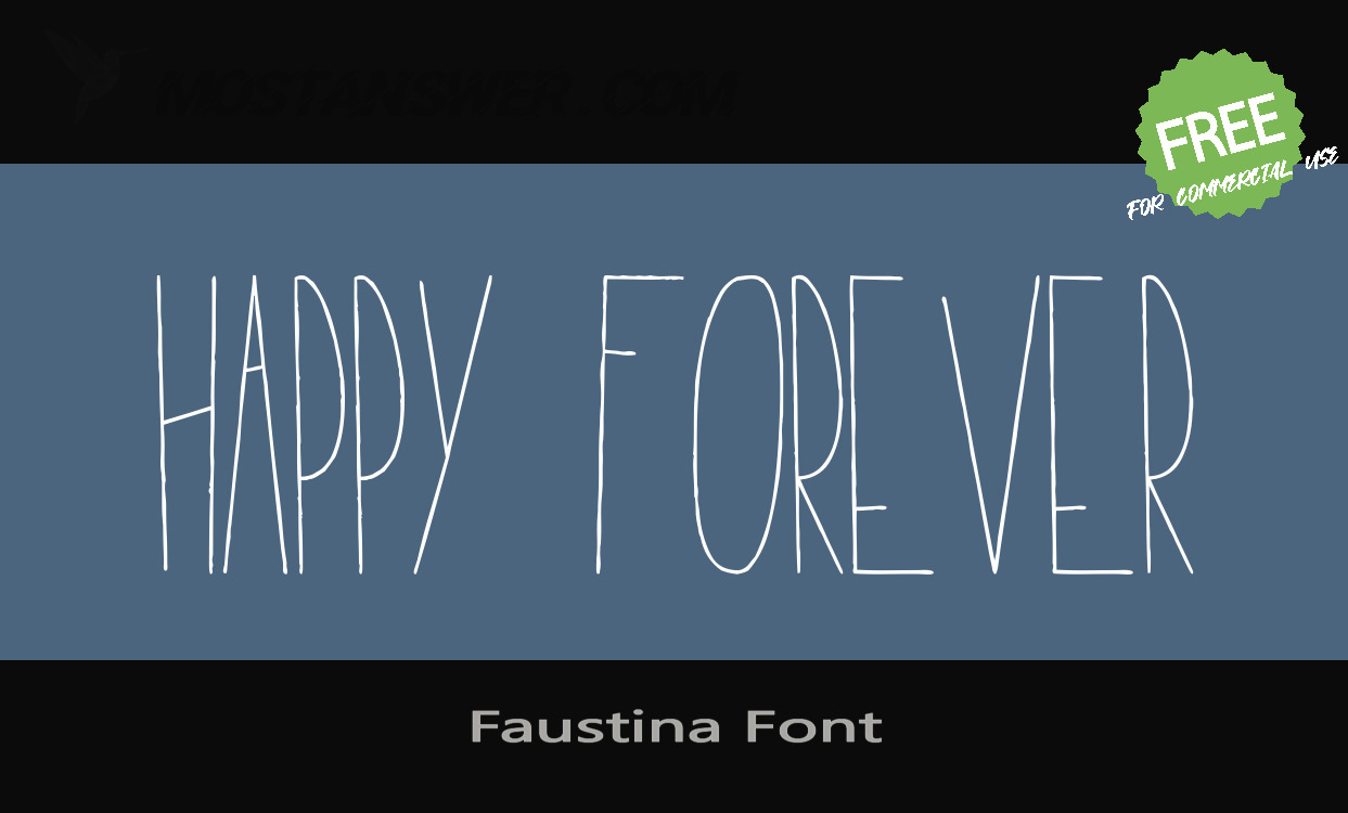 Faustina Font Font by Marianetta | mostfont.com