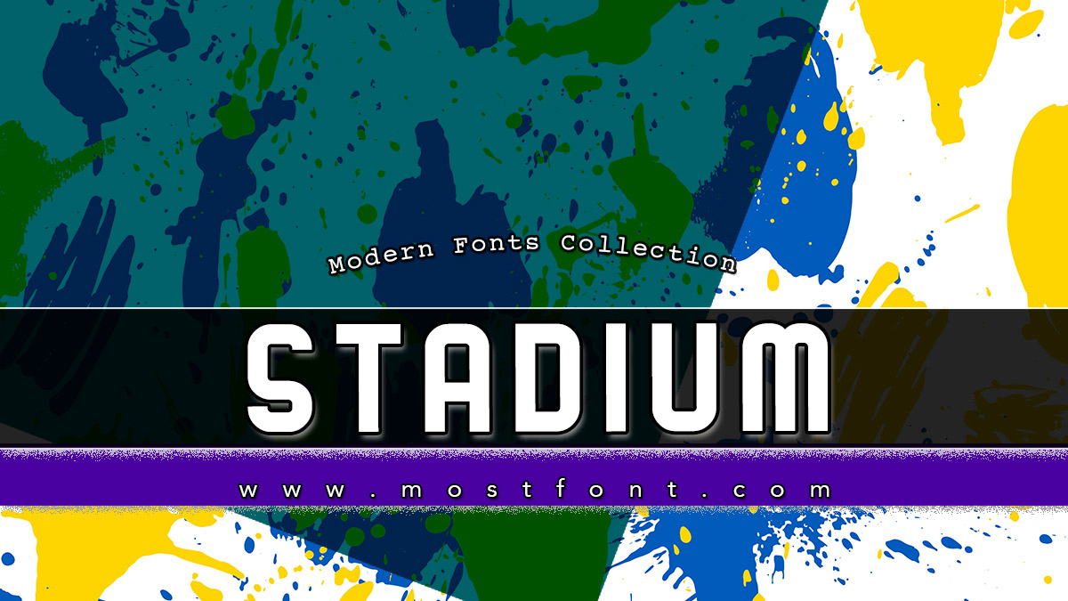 Stadium Font by Matthew Welch | mostfont.com