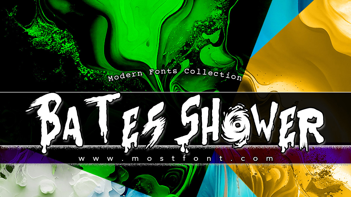 Bates Shower Font by imagex | mostfont.com