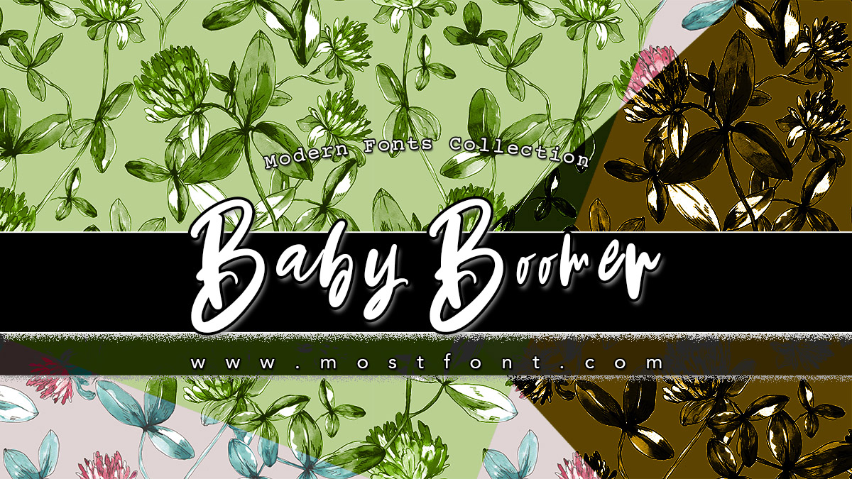 Baby Boomer Font by Dirtyline Studio | mostfont.com