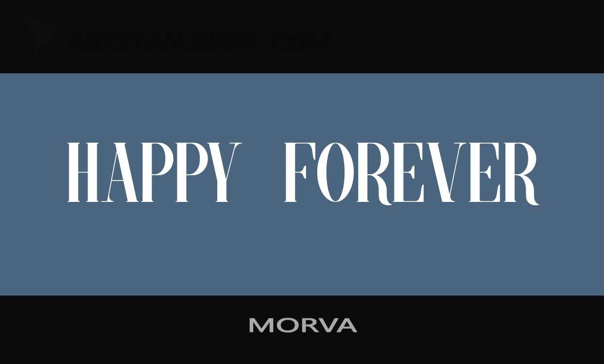 MORVA Font by Alit Design | mostfont.com