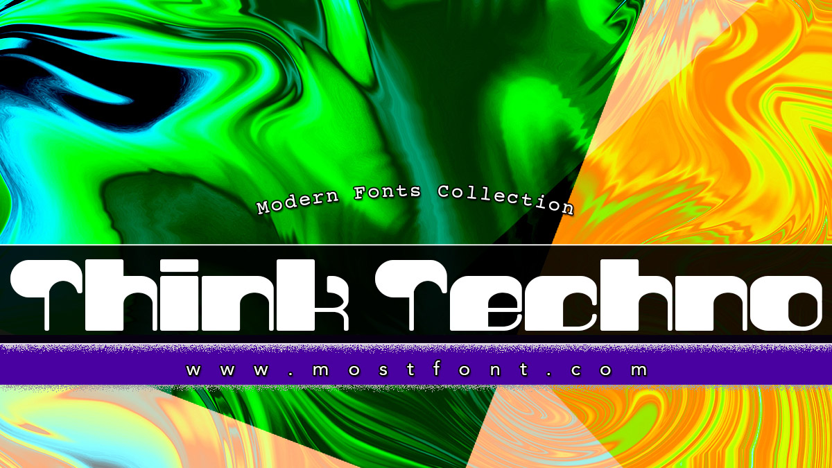 Think Techno Font Typographic Design | mostfont.com