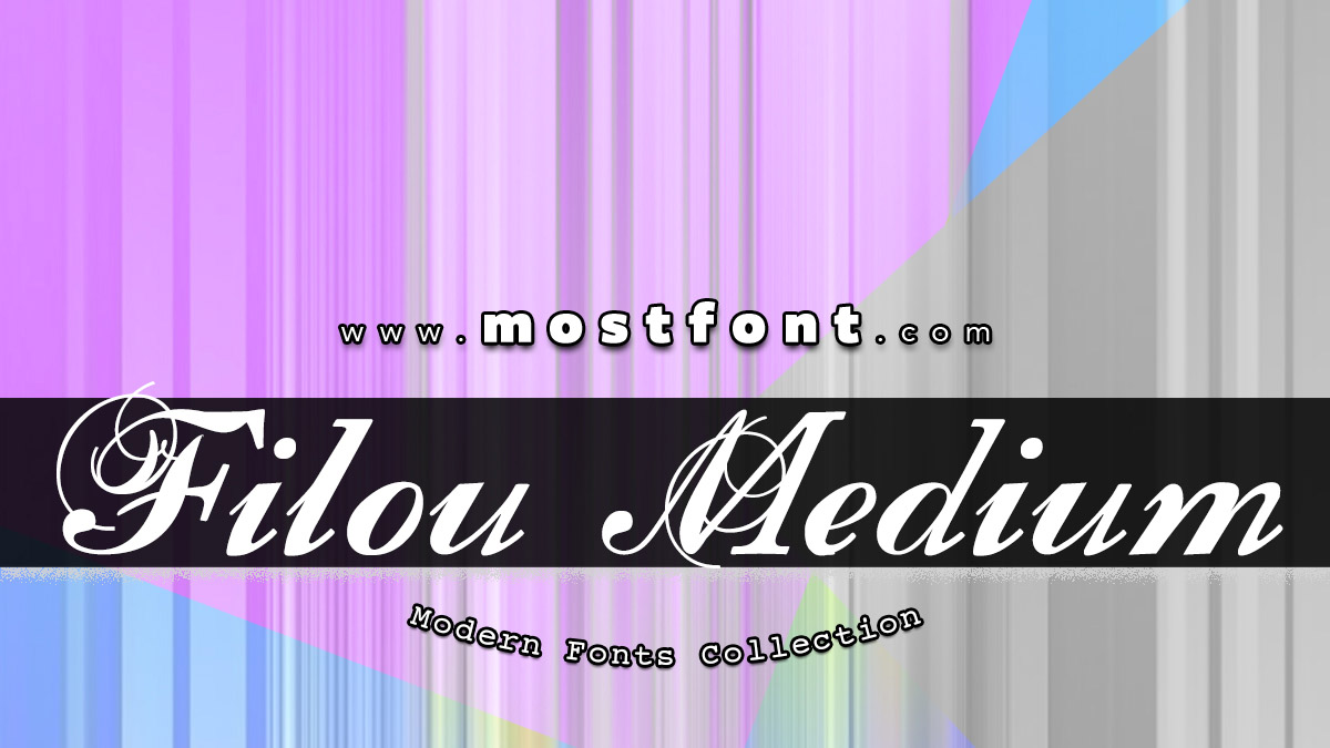 Filou Medium Font Typographic Design | mostfont.com