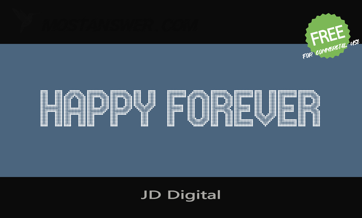 Jddigital Font by Jecko Development | mostfont.com