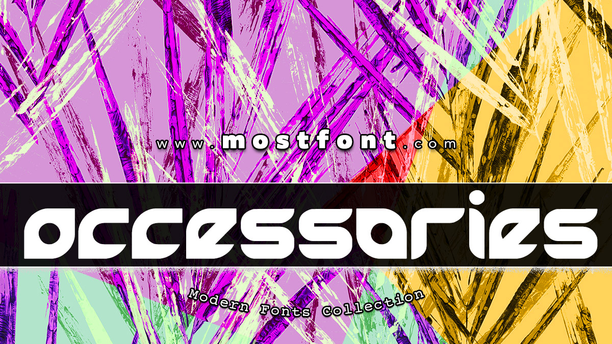 Accessories Font by | mostfont.com