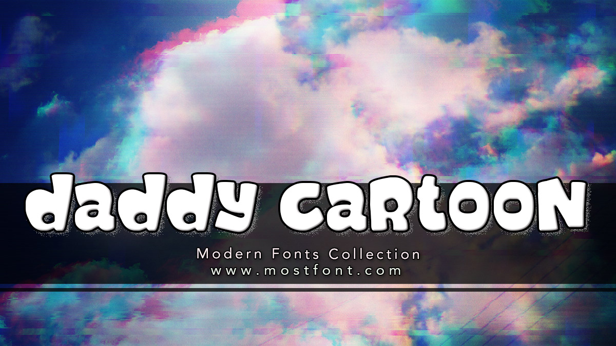 Daddy Cartoon Font by Woodcutter | mostfont.com