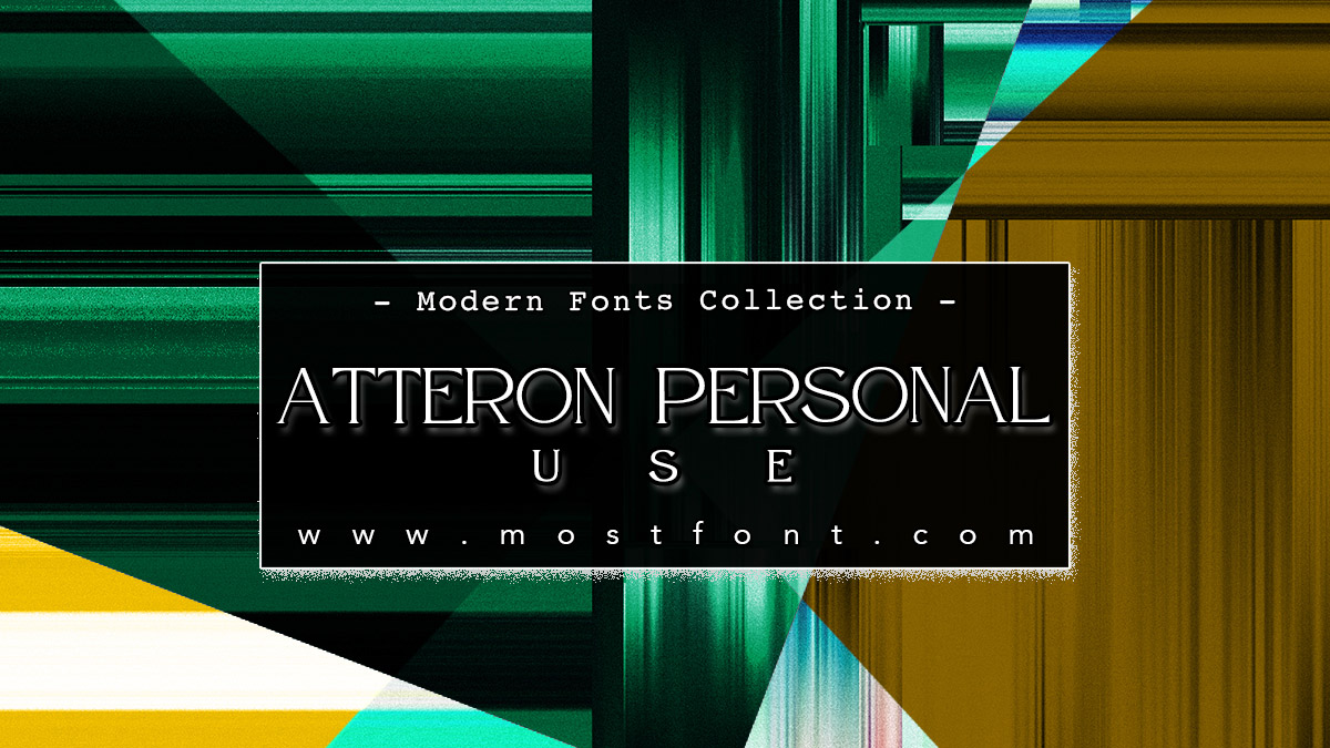 Atteron Font by Din Studio | mostfont.com