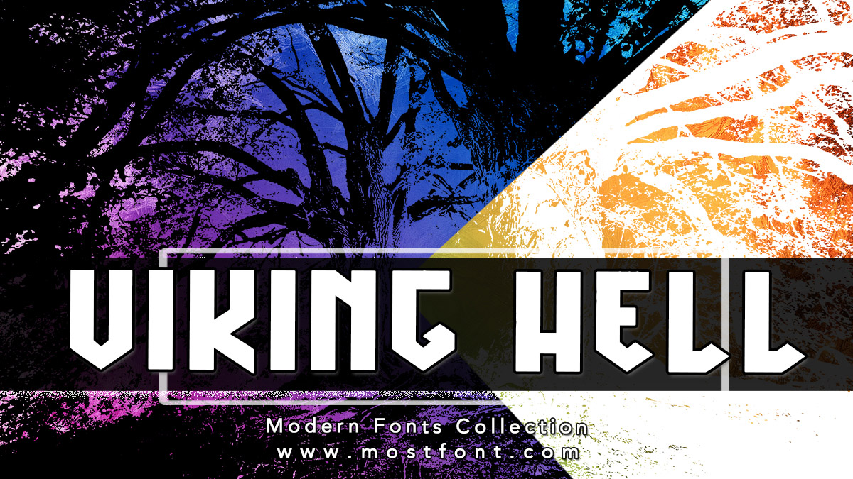 Viking Hell Font Typographic Design | mostfont.com