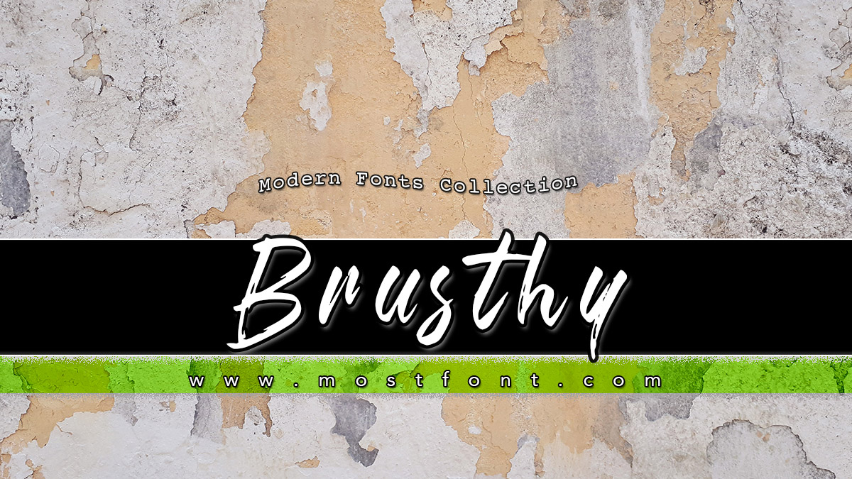 Brusthy Font by Ardyana Types | mostfont.com