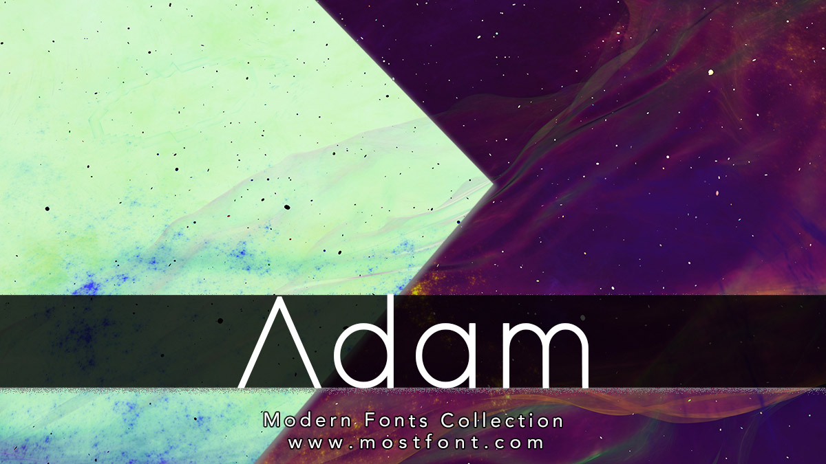 Adam Medium Font by Adam Nördling | mostfont.com