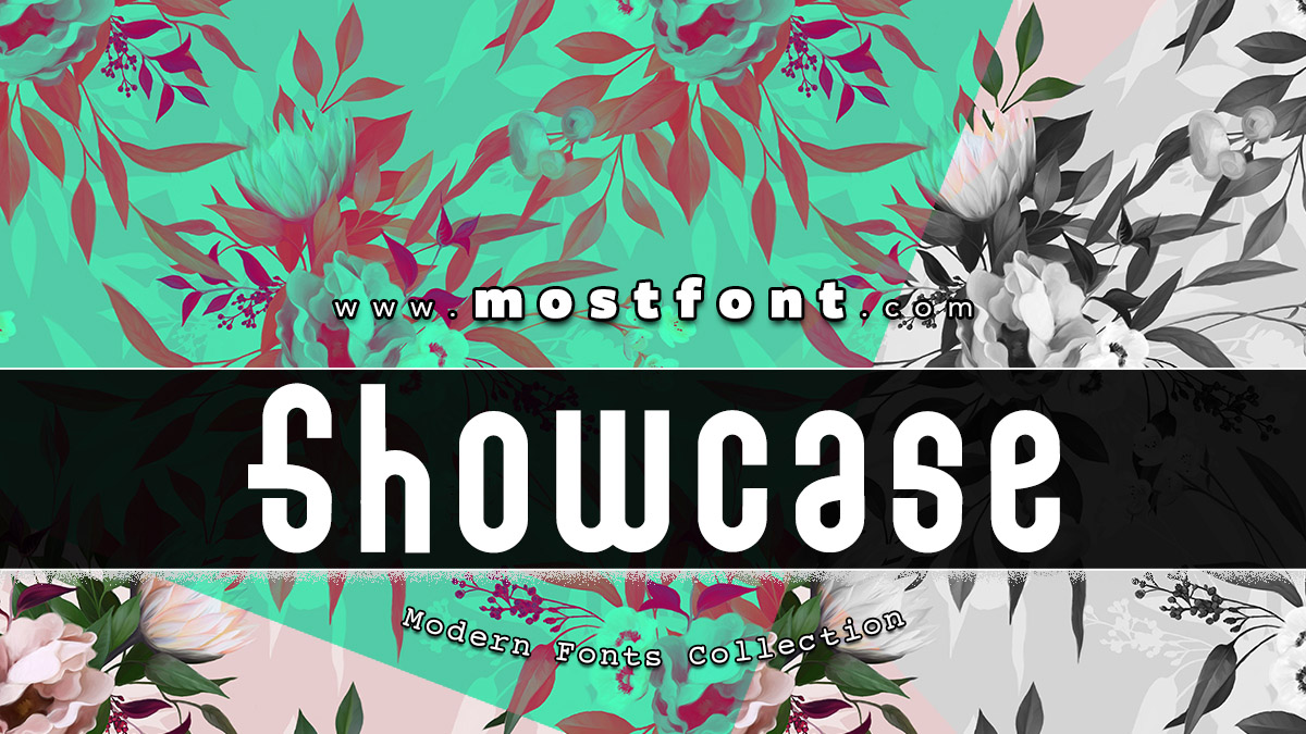 Showcase Font by Joshua Brooks | mostfont.com