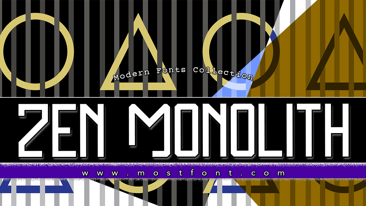 Zen Monolith Font by Chequered Ink | mostfont.com
