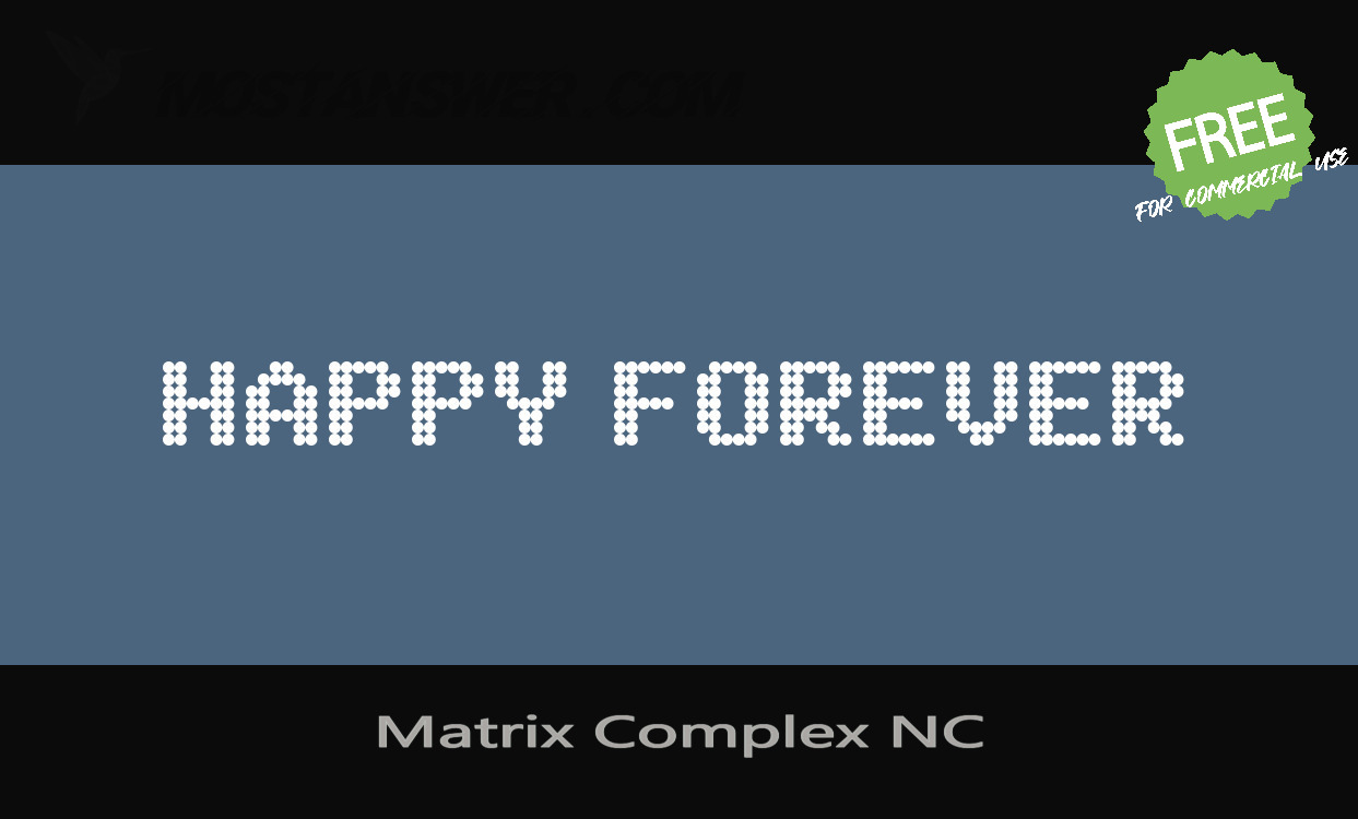 Matrix Complex NC Font by Jayvee Enaguas | mostfont.com