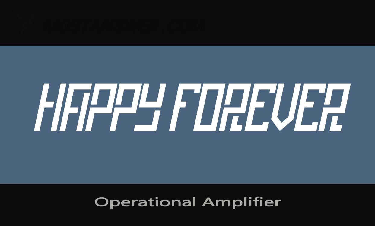 Operational Amplifier Font by Typodermic Fonts | mostfont.com