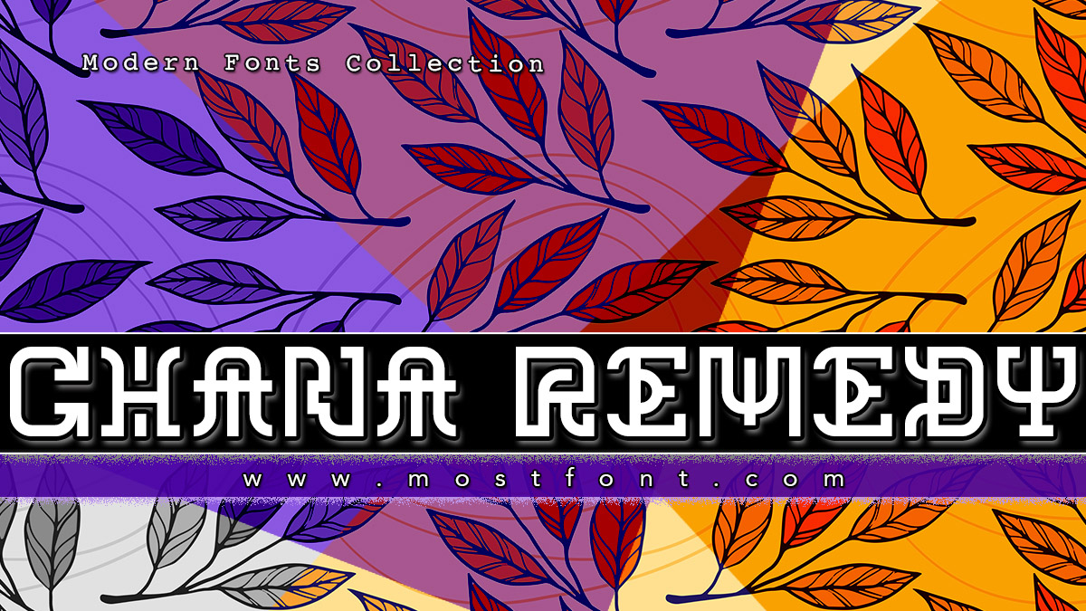 Chana Remedy Font Typographic Design | mostfont.com