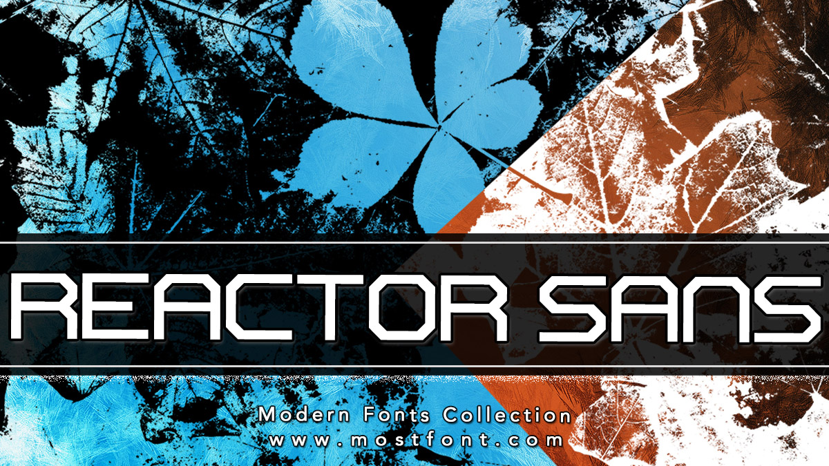 「Reactor Sans」字体排版样式 & 字体文件免费下载 | mostfont.com