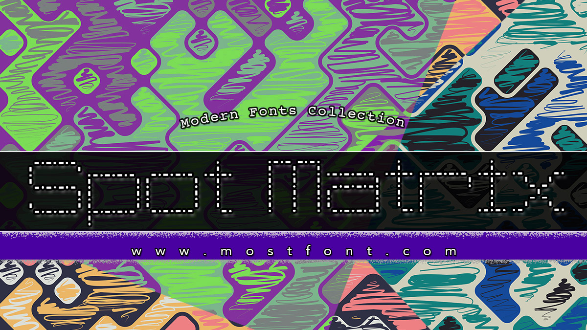 Spot Matrix Font by StimulEye Fonts | mostfont.com