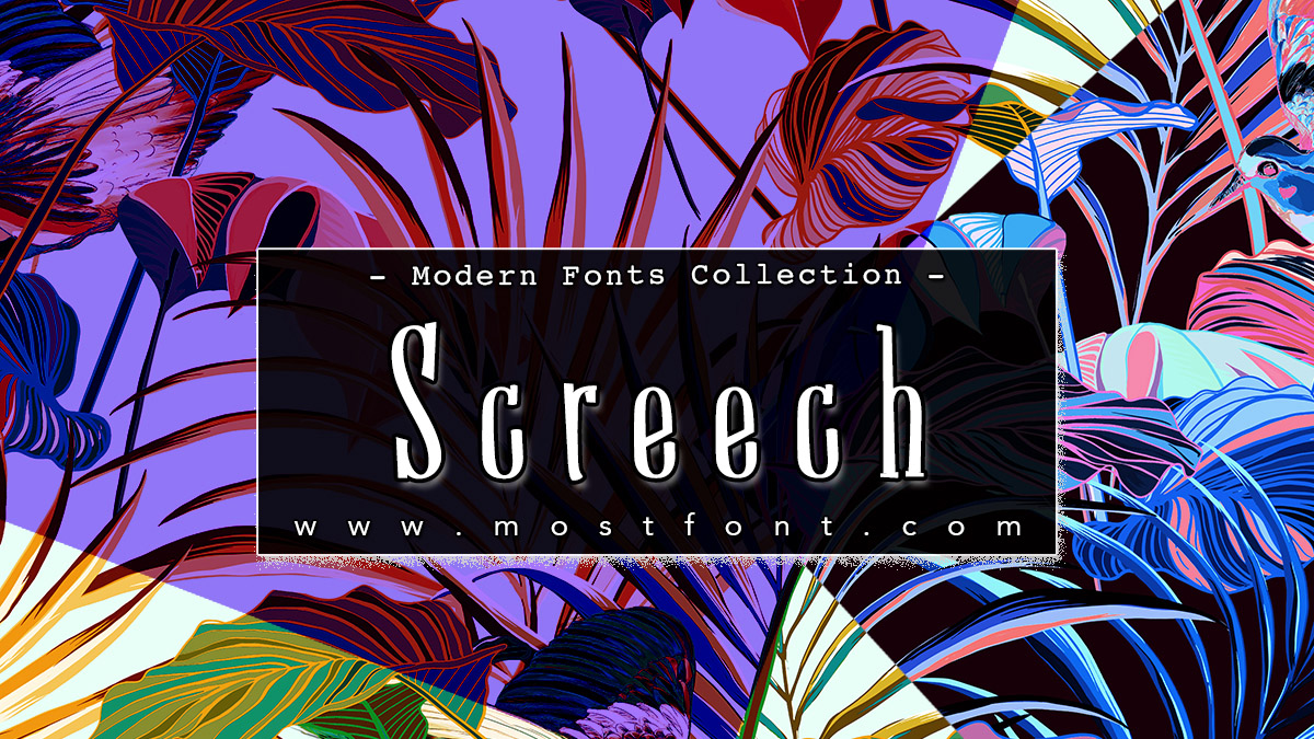 Screech Font by mitch81093 | mostfont.com