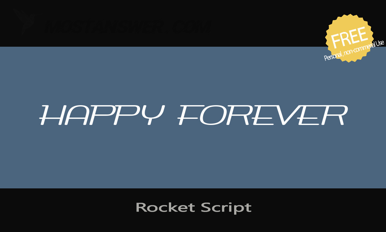 RocketScript Font by Font Diner | mostfont.com