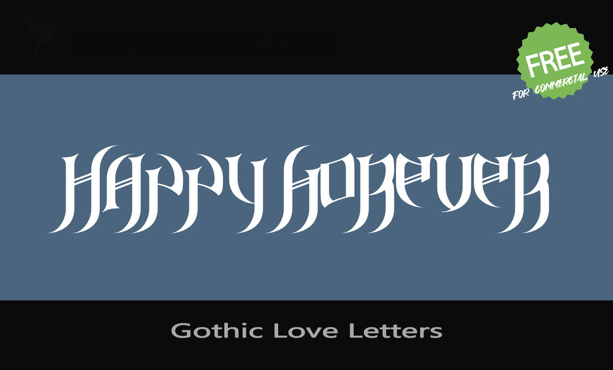 GothicLoveLetters Font by Sanguinus Curae | mostfont.com