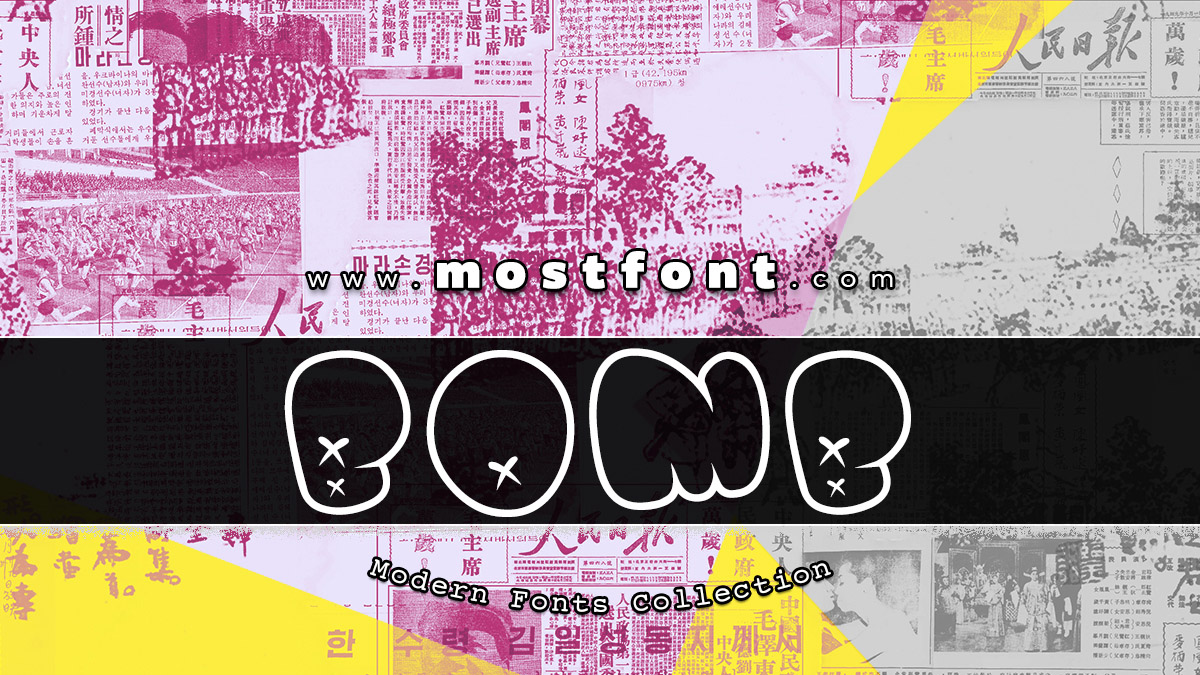 BOMB FONT Font Typographic Design | mostfont.com
