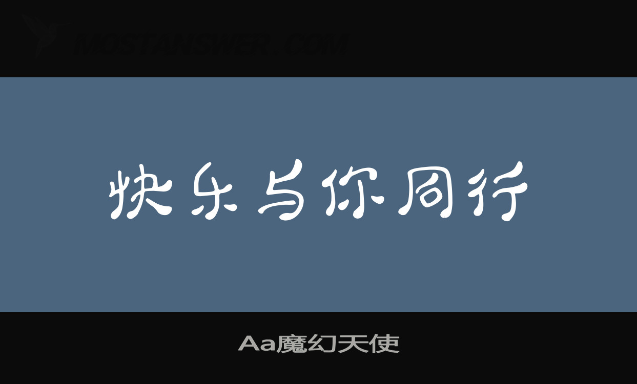Aa魔幻天使 Font by | mostfont.com