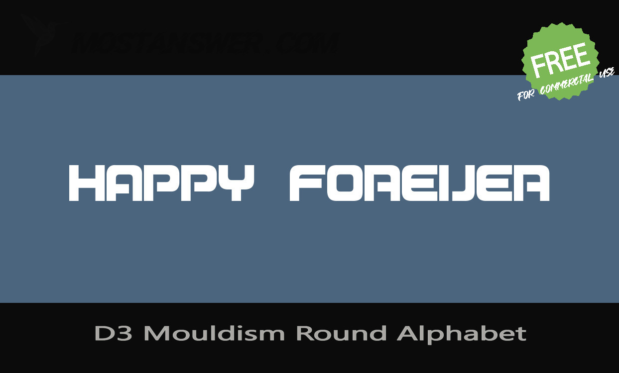 D3MouldismR Font by Digital Dream Design | mostfont.com
