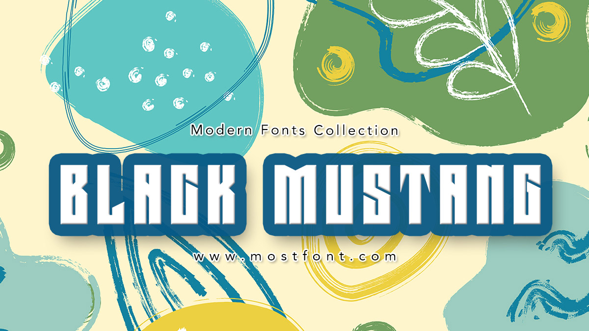 Black Mustang Font by Linecreative | mostfont.com