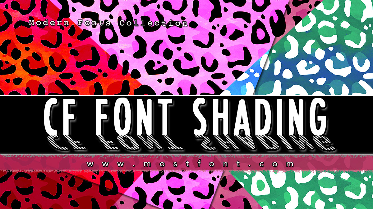 CF Font Shading Font Typographic Design | mostfont.com