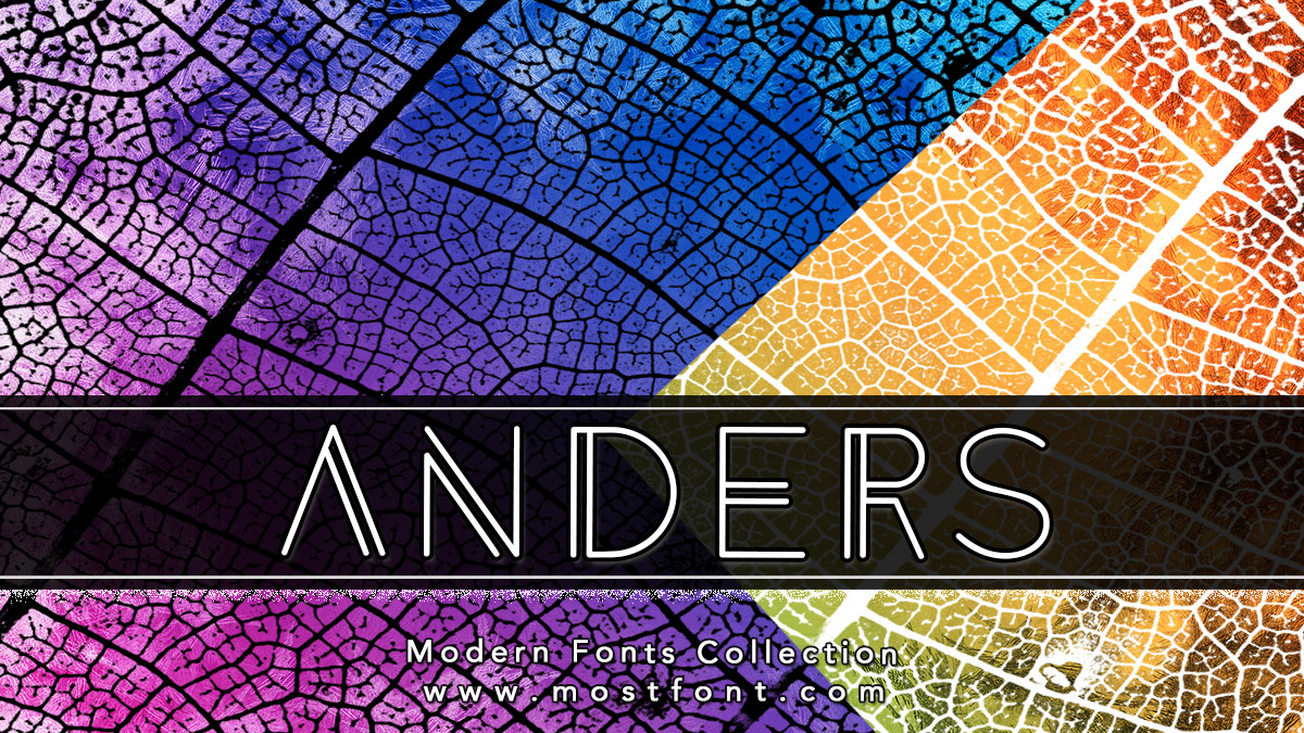 Anders Font by Tom Anders Watkins | mostfont.com