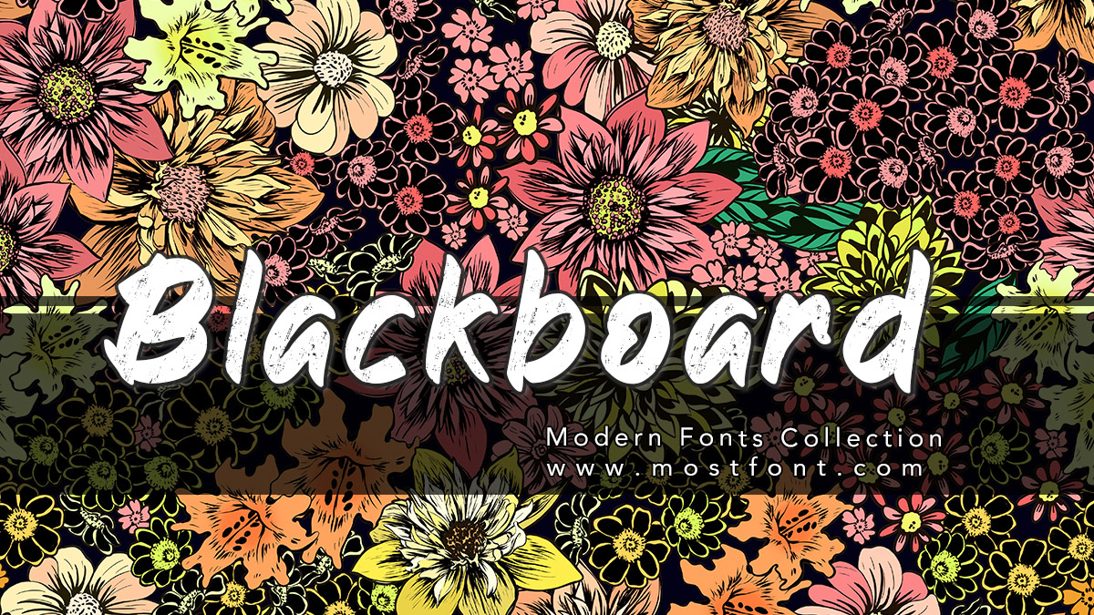 Blackboard Font by Creativework69 Studio | mostfont.com