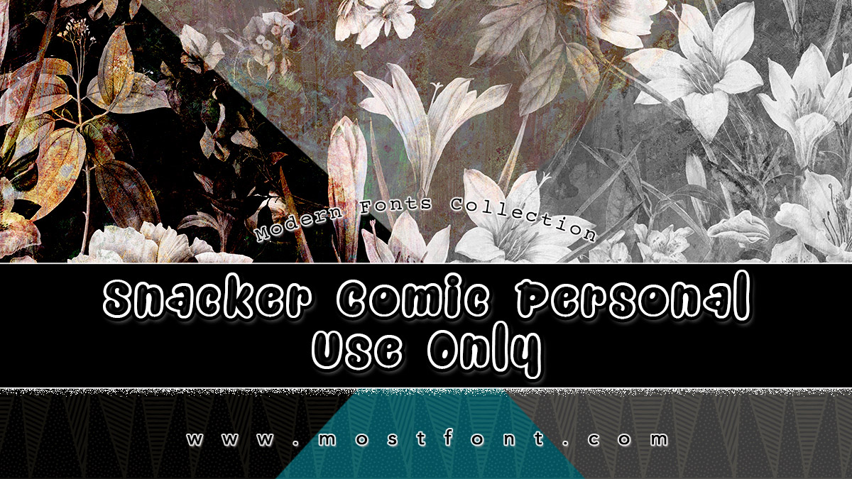 SnackerComicPerosnalUseOnly Font by ck | mostfont.com