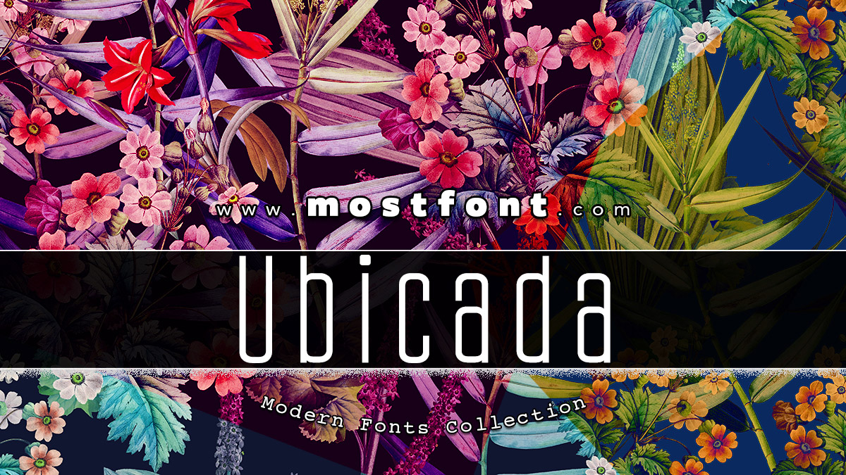 Ubicada Regular Ffp Font by deFharo | mostfont.com