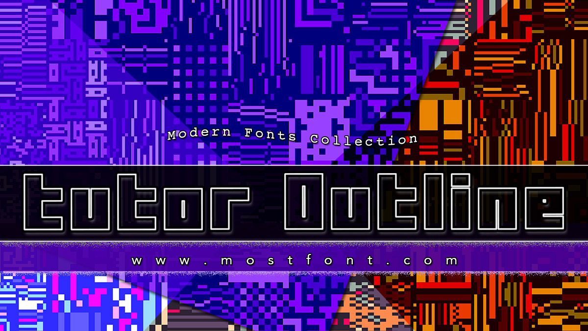 Tutor Outline Font by Zetafonts | mostfont.com