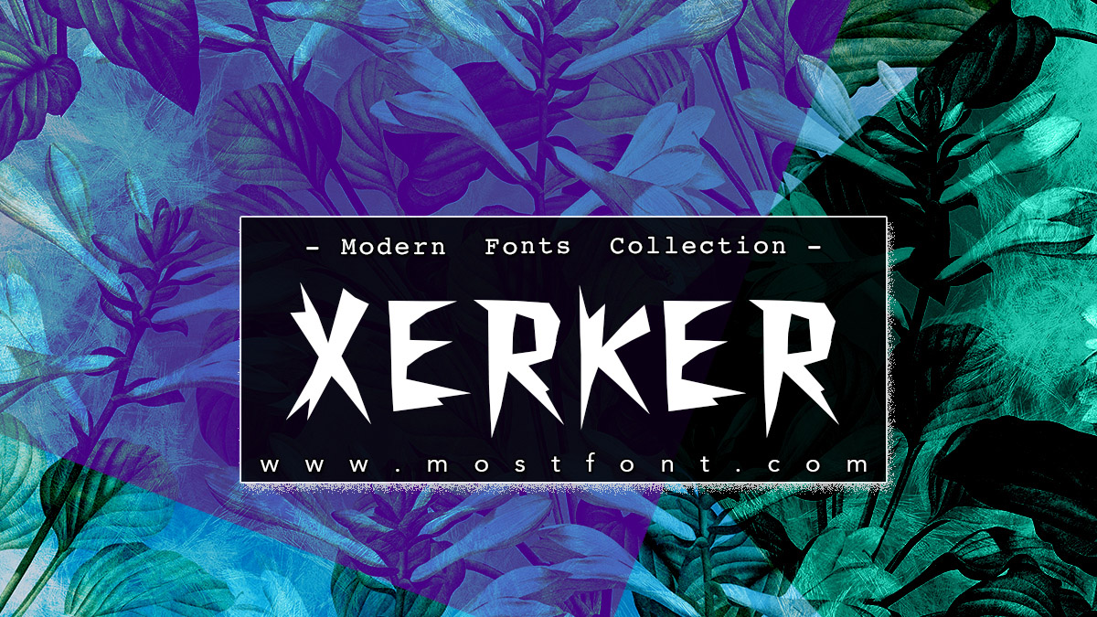 Xerker Font by Brain Eaters Font Co. | mostfont.com